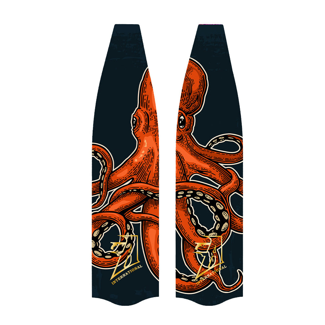 Freediving Fins (Premium Carbon Fiber) - Orange Octopus – Aimrite ...